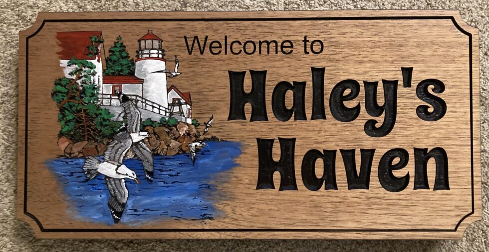 Custom Made Personalized Outdoor Wooden Signs